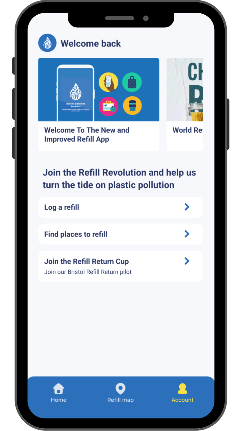 Home - Refill - find places to eat, drink and shop with less waste